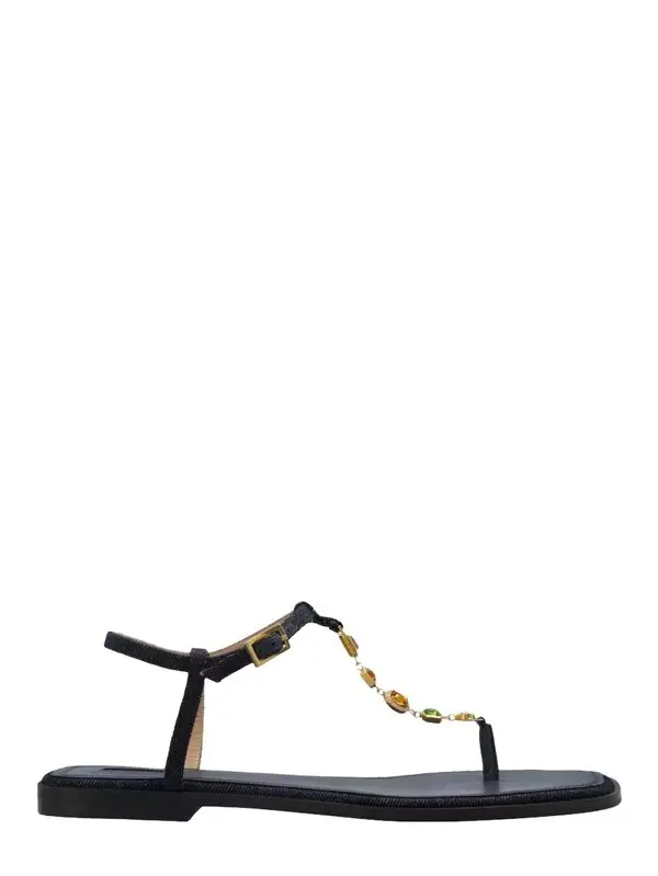 NODALETO Jewel Strap Sandals - Blue