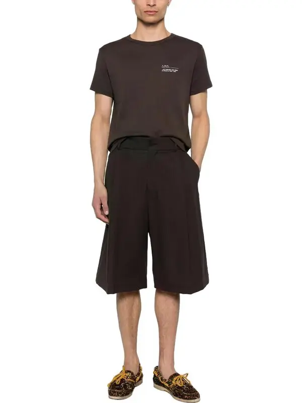A.p.c. Logo-detail T-shirt - Brown