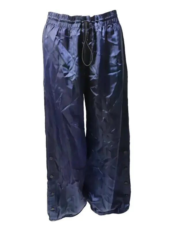Monse Pinstriped Wide-leg Trousers - Blue