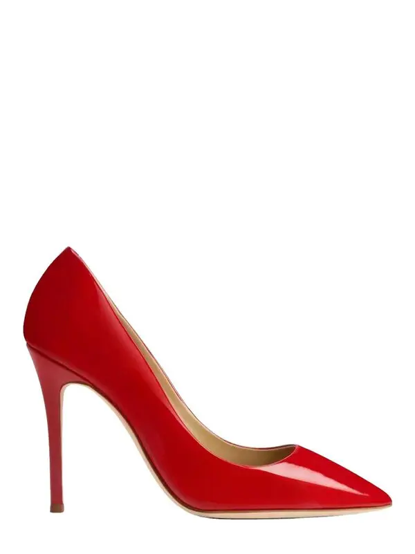 GIUSEPPE ZANOTTI Patent Leather Heeled Pumps - Red