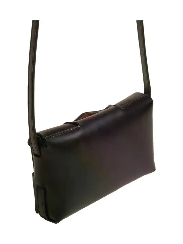 Hereu Woven Calf Leather Crossbody Bag - Black