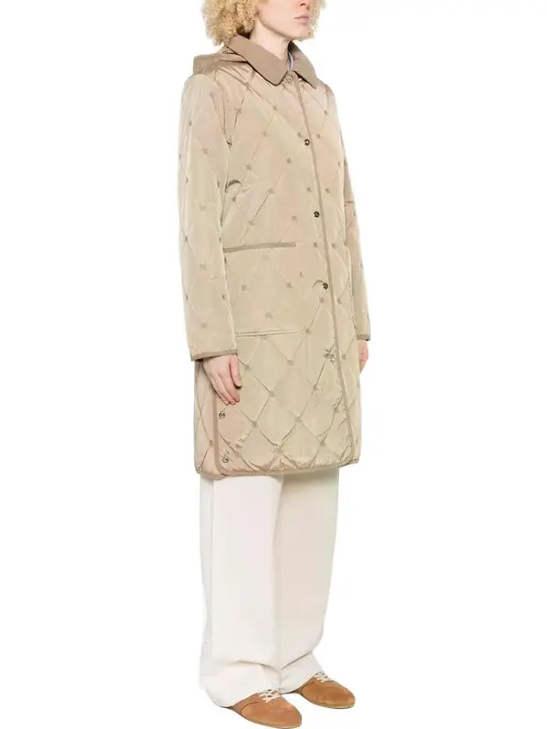 Ralph Lauren Quilted Hooded Coat - Neutrals