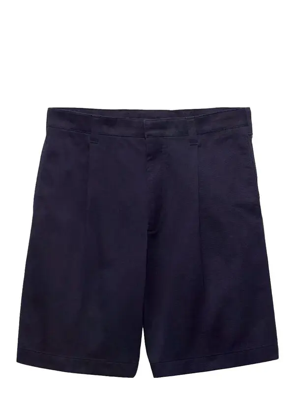 Prada Cotton Bermuda Shorts - Blue