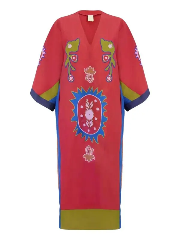 PAULA Cinnebar Floral-print Dress - Red