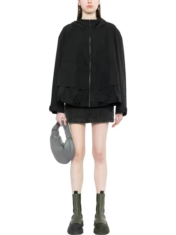 JNBY Drawstring Hem Hooded Jacket - Black