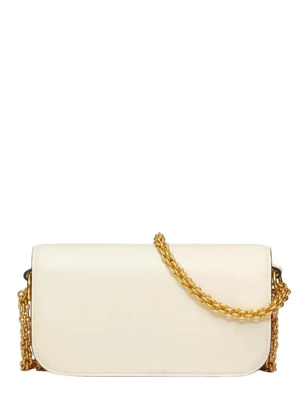 Valentino Garavani Locò Small Shoulder Bag In Calfskin - Neutrals