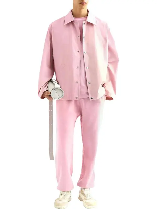 JIL SANDER Button Logo Shirt Jacket - Pink