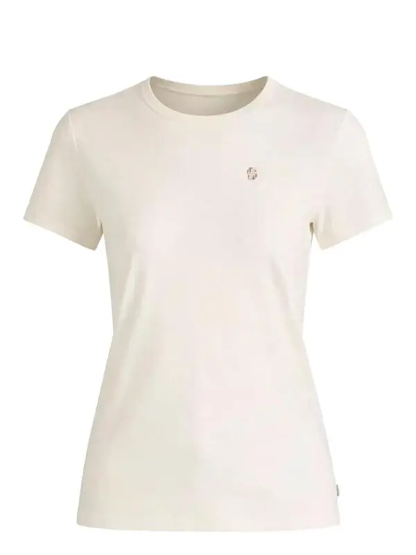 BOSS Cream Crew Neck T-shirt - Neutrals