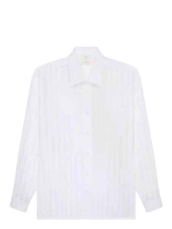 Givenchy Long-sleeve Striped Cotton Shirt - White
