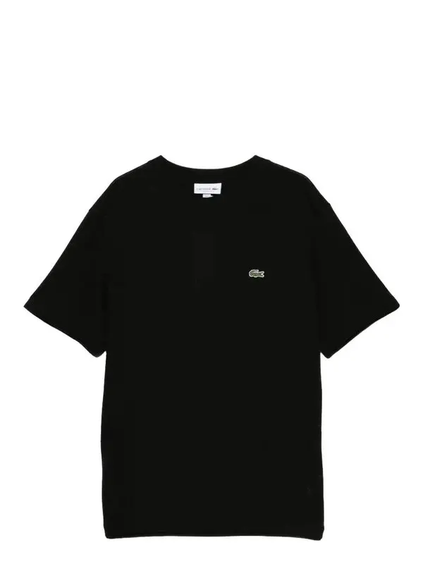 Lacoste Logo-embroidered T-shirt - Black