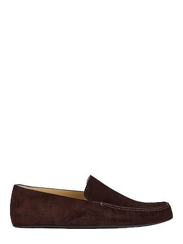 THE ROW Leo Slipper - Lacquer Brown
