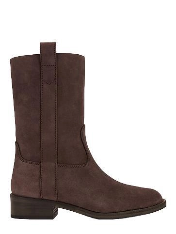AQUAZZURA Cavaliere 35 Suede Boots - Espresso
