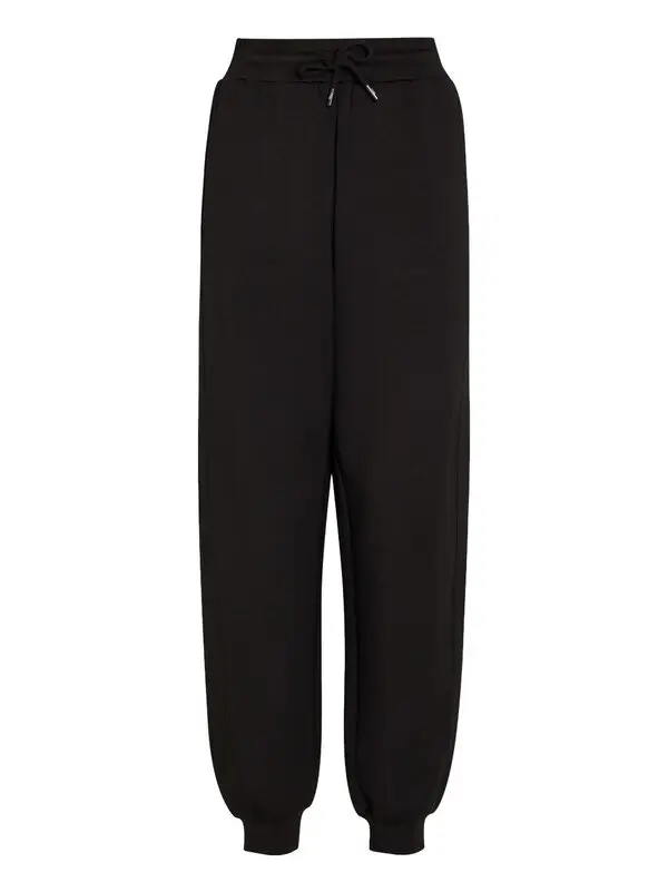 NOW YOU LIVE Jersey Sweatpants With Drawstring Waist - Black