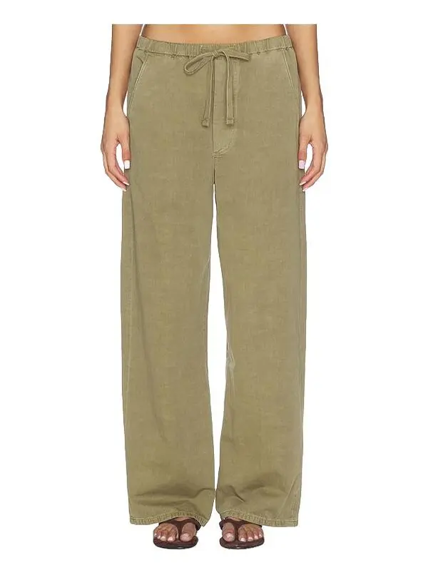 Citizens Of Humanity Aurora Pull-on Wide Leg Pants - Olive