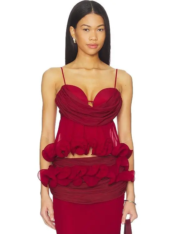 ANIYE RECORDS Tecla Wrap Top In . Also - Red