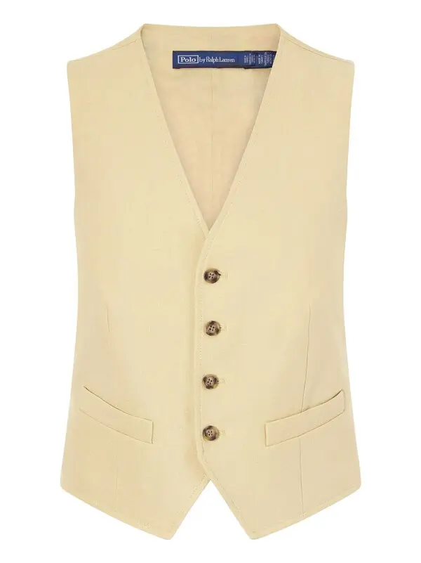 Polo Ralph Lauren Hemp And Cotton-voile Vest - Brown