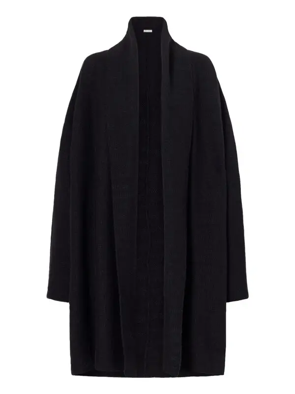 THE ROW Novaan Cashmere And Silk-blend Cardigan - Black