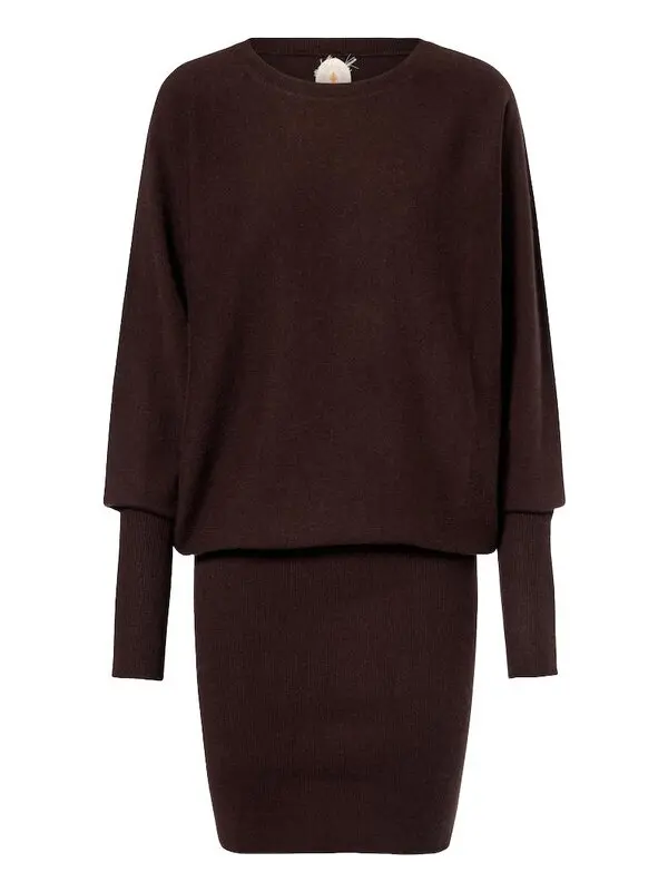 Jardin Des Orangers Wool And Cashmere Sweater Dress - Brown