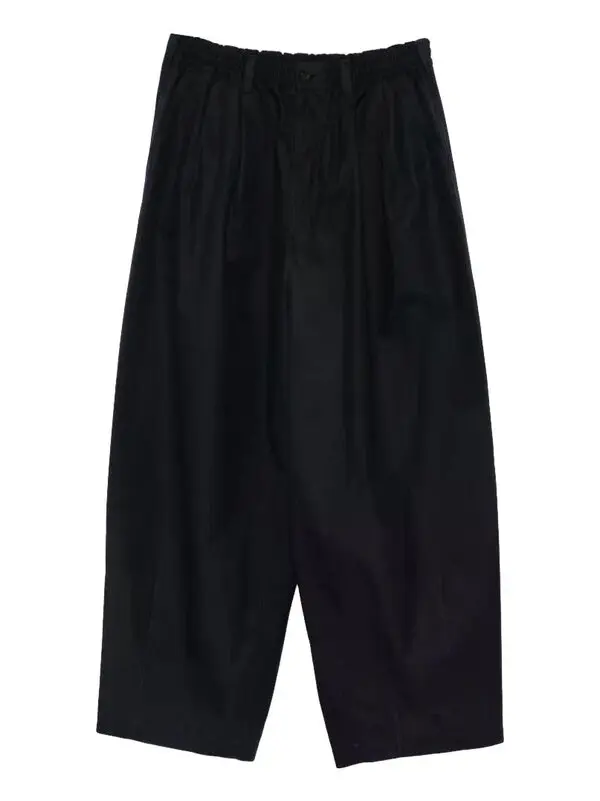 Comme Des Garçons Pleated Wide Leg Trousers - Blue