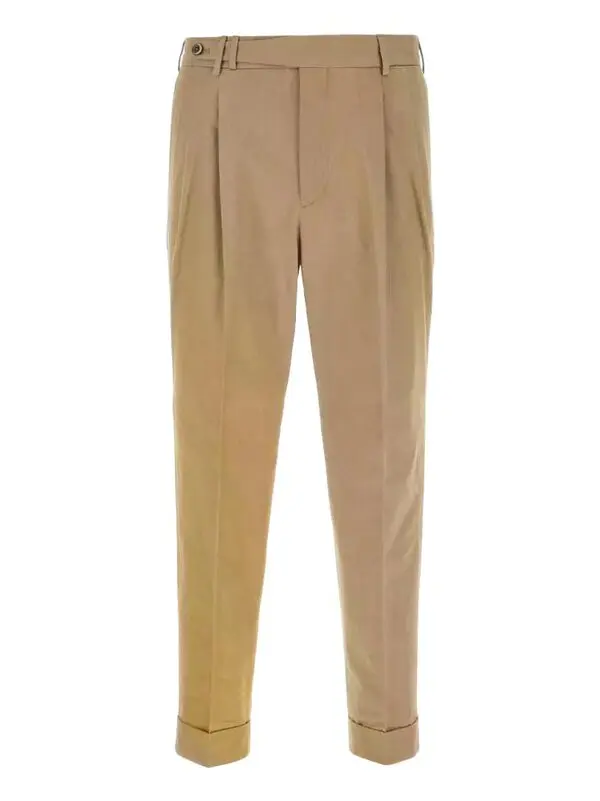 PT TORINO Cuffed Tapered Trousers - Neutrals