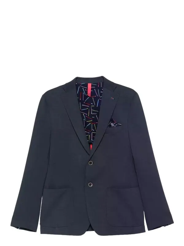 MANUEL RITZ Button Blazer - Blue