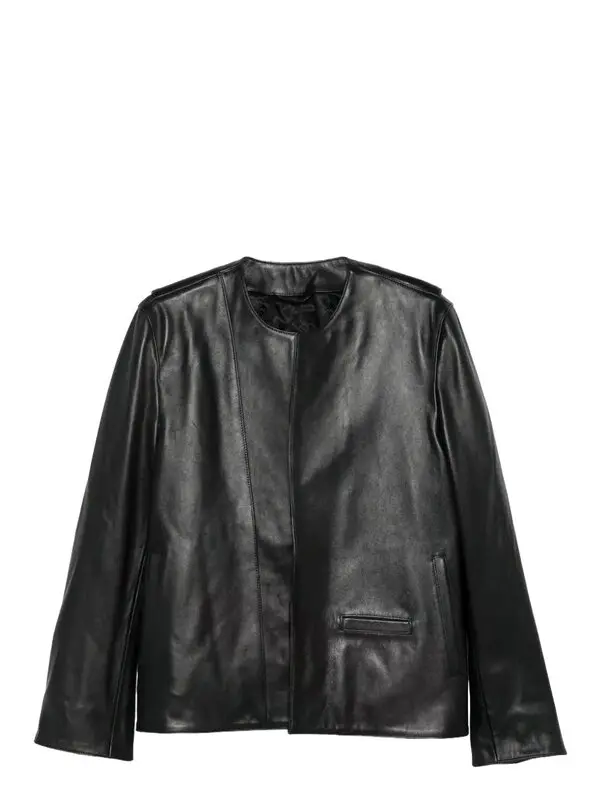 TOTEME Collarless Pocket Jacket - Black