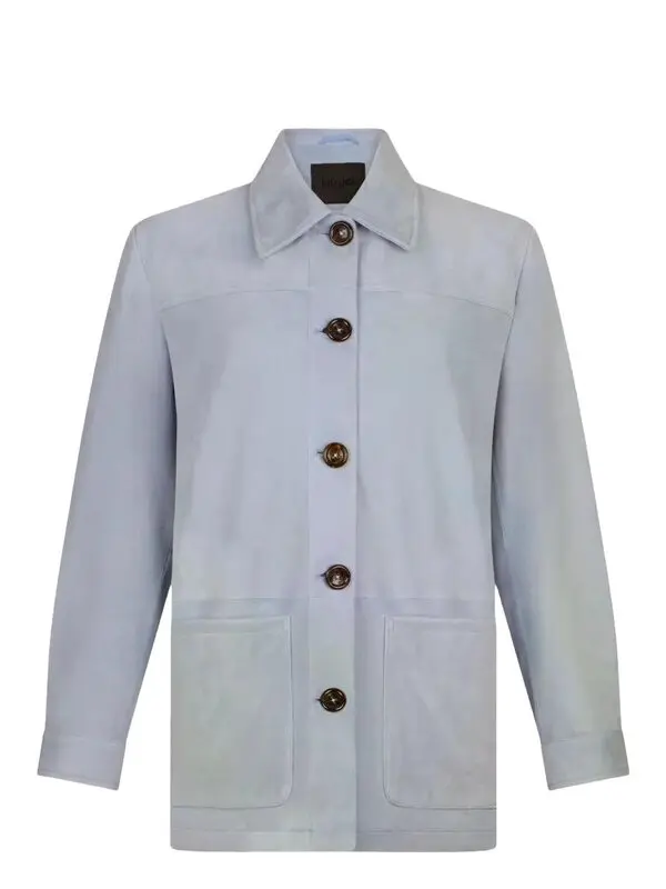 Liu Jo Button Suede Jacket - Blue