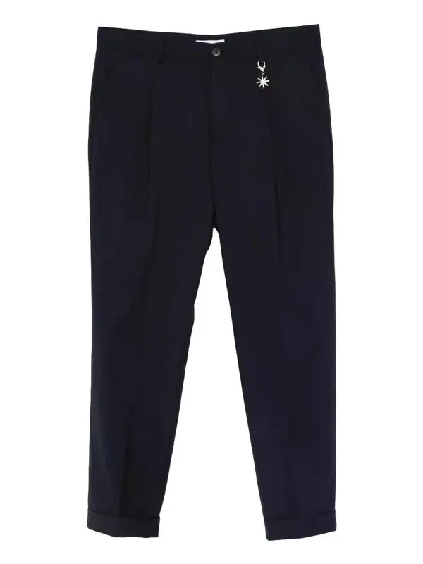 MANUEL RITZ Turn-up Chinos - Blue