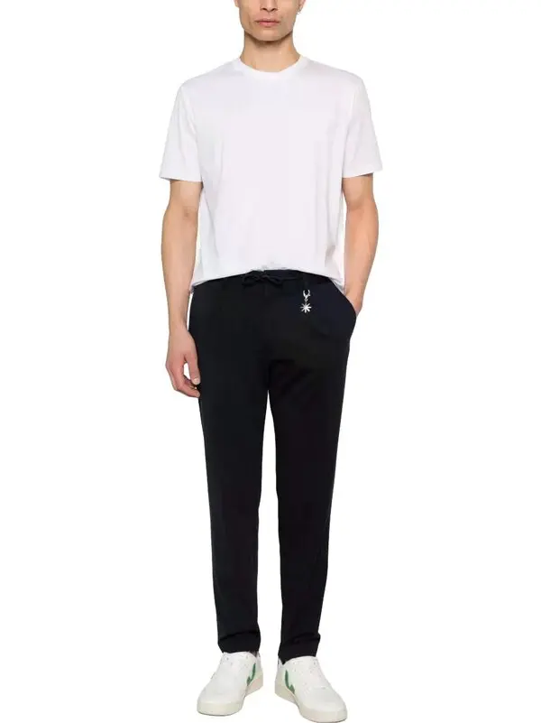 MANUEL RITZ Charm-detail Drawstring Trousers - Blue