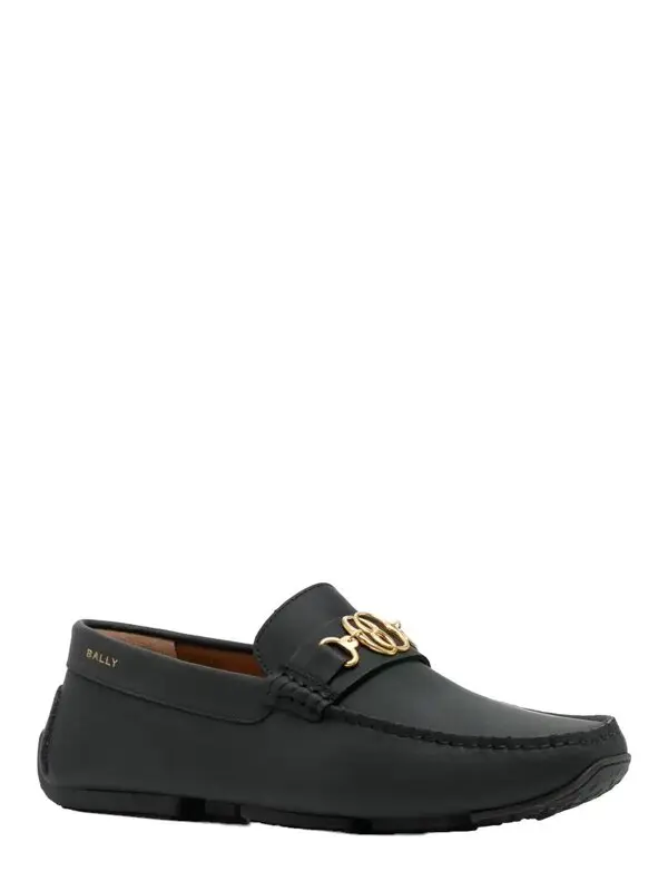 Bally Pilot Leather Loafers - Black