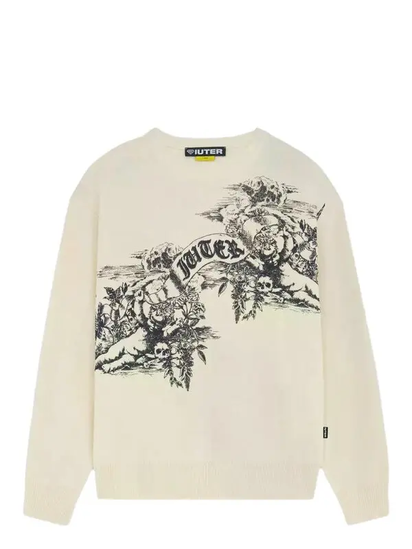 IUTER Paradise Print Jumper - Neutrals