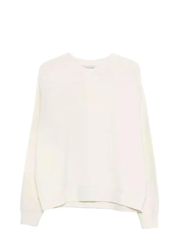 GOLDEN GOOSE Distressed Cotton Sweatshirt - Neutrals