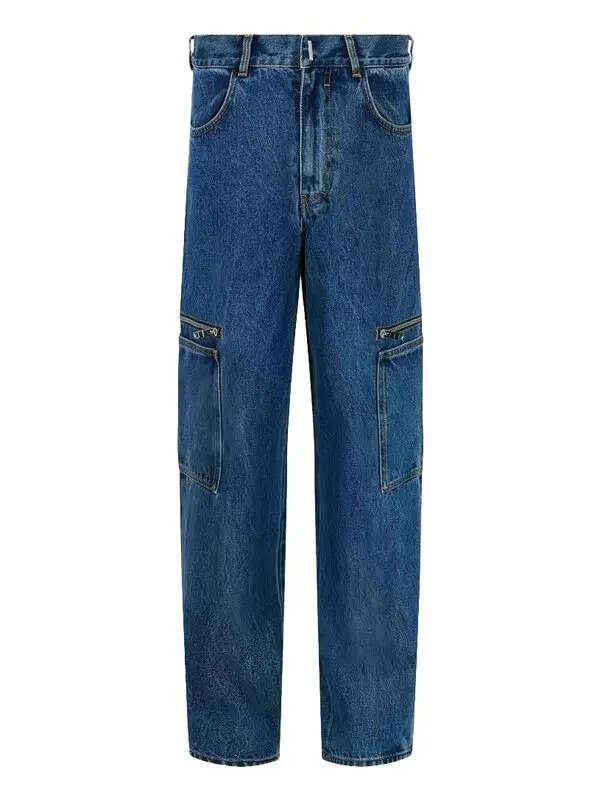 Givenchy Zip-detail Cargo Pants - Blue