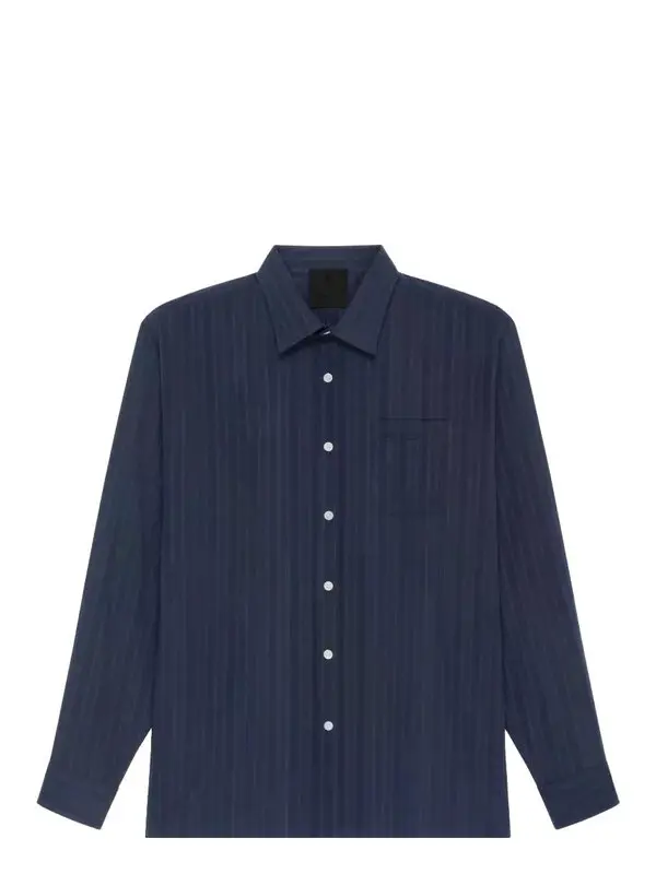 Givenchy Pocket Striped Shirt - Blue