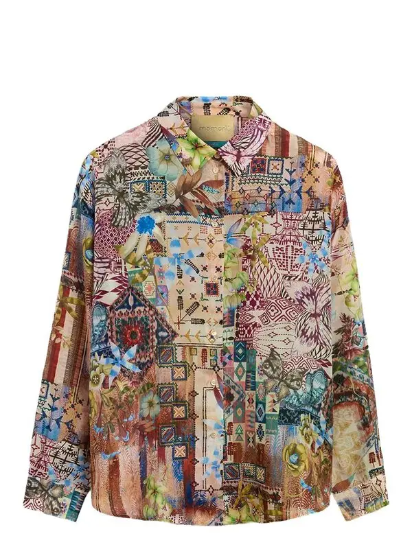 Momoni Printed Long-sleeved Shirt - Neutrals
