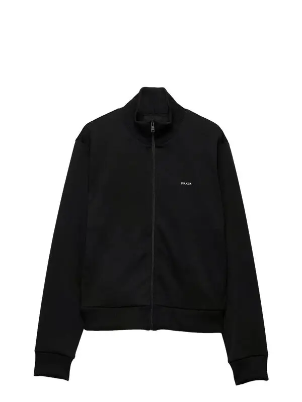 Prada Technical Jersey Blouson Jacket - Black