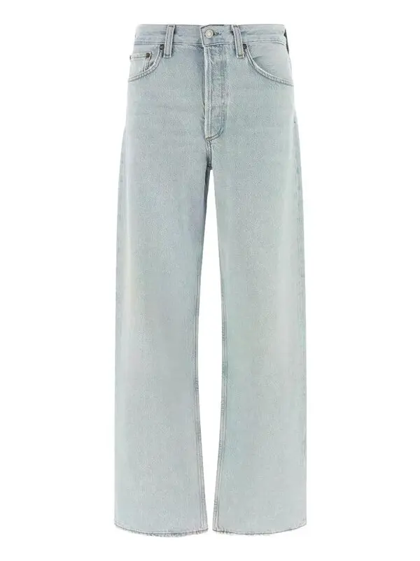 AGOLDE Arc Contrast-stitch Five-pocket Jeans - Blue