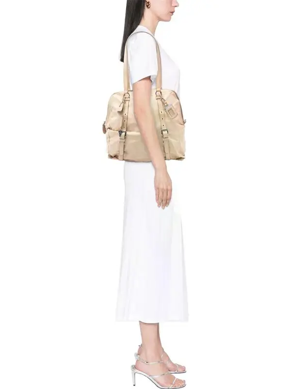 Prada 2021-2025 Nappa New Look Tote Bag - Brown