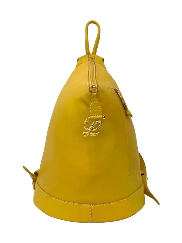 Loewe 2010-2025 Leather Anton Backpack - Yellow