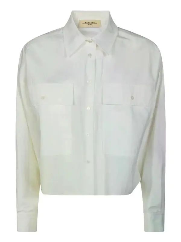 Max Mara Asymmetrical Cotton Shirt - Neutrals