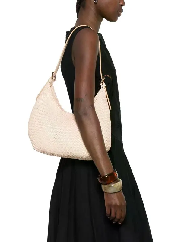 Dragon Diffusion Luna Mezza Handwoven Shoulder Bag - Pink