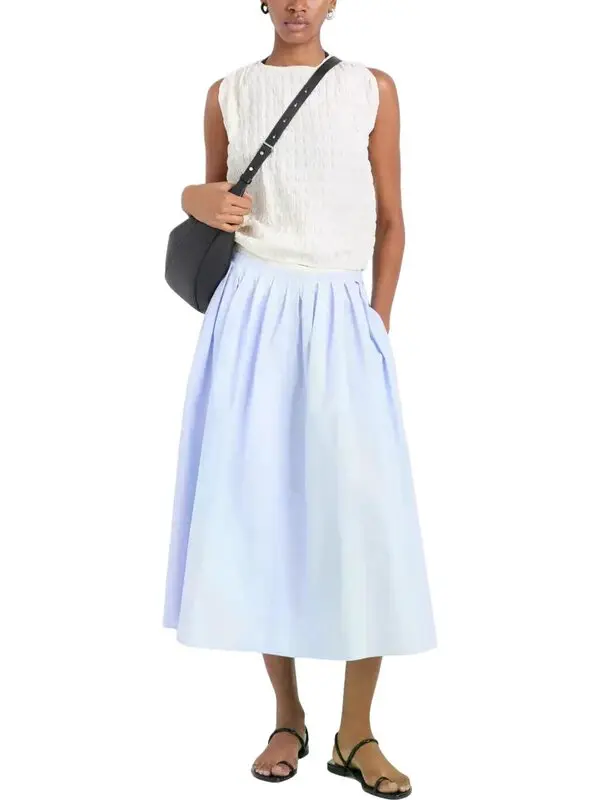 Proenza Schouler White Label Austin Pleated Skirt - Blue