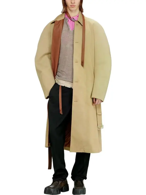 DIESEL® J-roun Belted Trench Coat - Neutrals