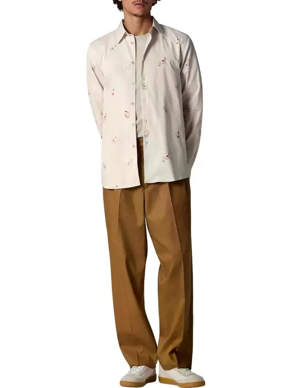 Paul Smith Lucky Charm Print Shirt - Neutrals