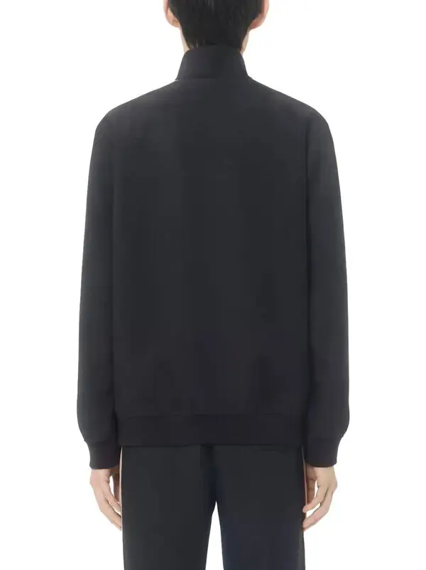 Valentino Garavani Nylon Sweatshirt With Vgold - Black