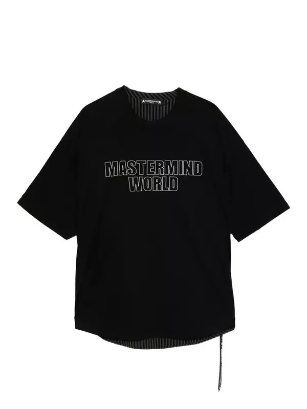 MASTERMIND WORLD Striped T-shirt - Black