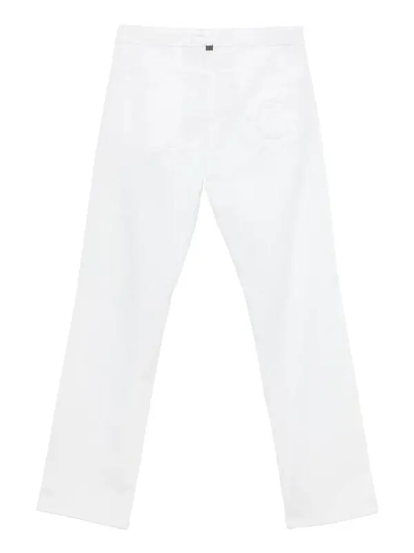 Just Cavalli Logo Detail Slim Fit Jeans - White