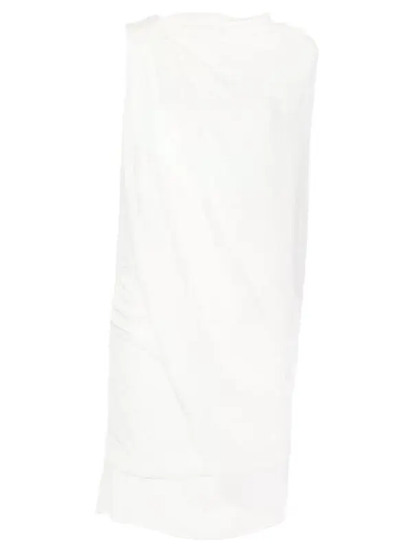 ROTATE BY BIRGER CHRISTENSEN Sleeveless Cape Mini Dress - Neutrals