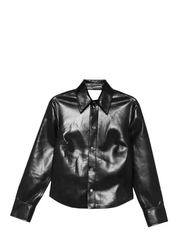 Nanushka Cut-out Shirt - Black