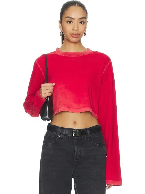 Cotton Citizen Tokyo Crop Shirt - Red